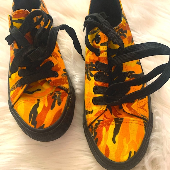 Shoes | Flaming Hot Low Top Sneakers | Poshmark